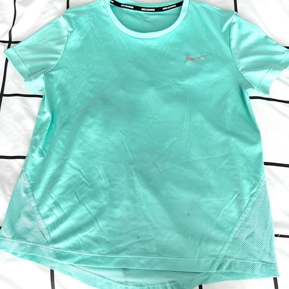 Nike | Tops | Bright Turquoise Nike Running Tshirt | Poshmark